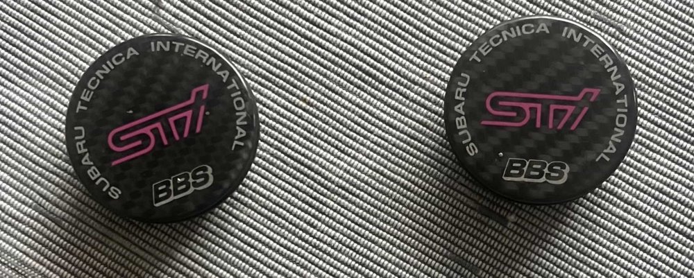 STI BBS carbon center caps - General Vehicle Discussion - ClubSUB - All ...
